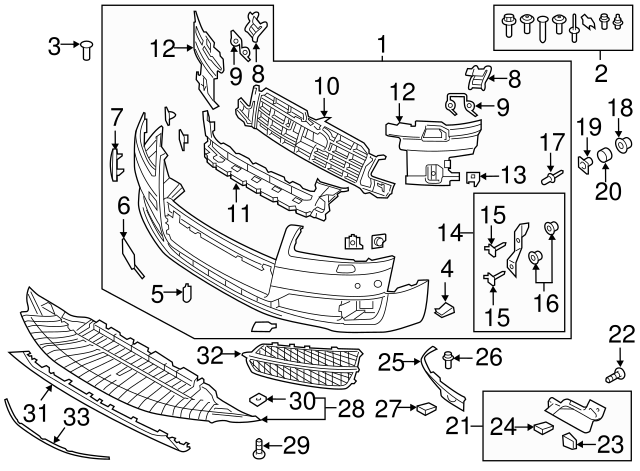 Audi OEM Outer Grille Part# 4H0-807-680-AC-3FZ | OEM Vehicle Parts