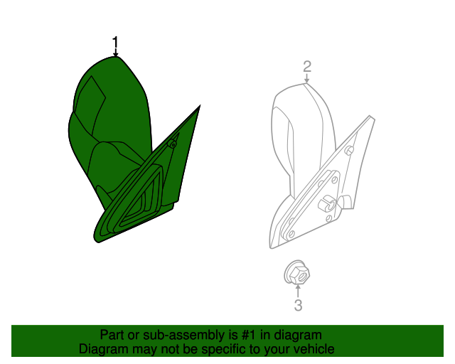 2002-2009 Dodge Mirror 55077492AN | TascaParts.com