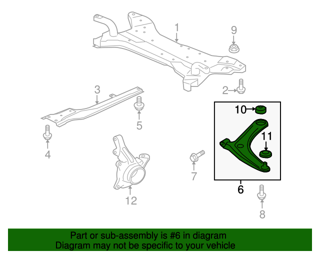 2007-2017 Mitsubishi Lower Control Arm 4013A428 | OEM Parts Online