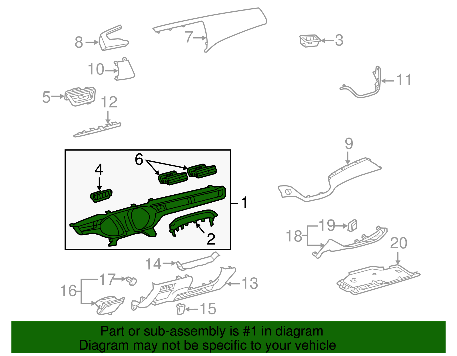 55410-07040-C0 - 2013-2014 Toyota Avalon - Cluster Panel | Conicelli Toyota
