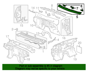 84855222 - Plenum Upper Panel 2015-2024 GM | AutoNationParts.com
