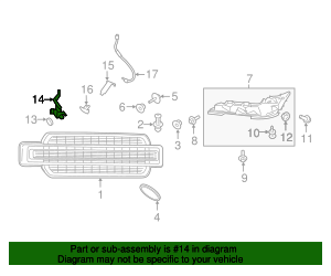 JL3Z-19H511-A 2018-2020 Ford F-150 Front Camera Bracket | Fairway Ford ...