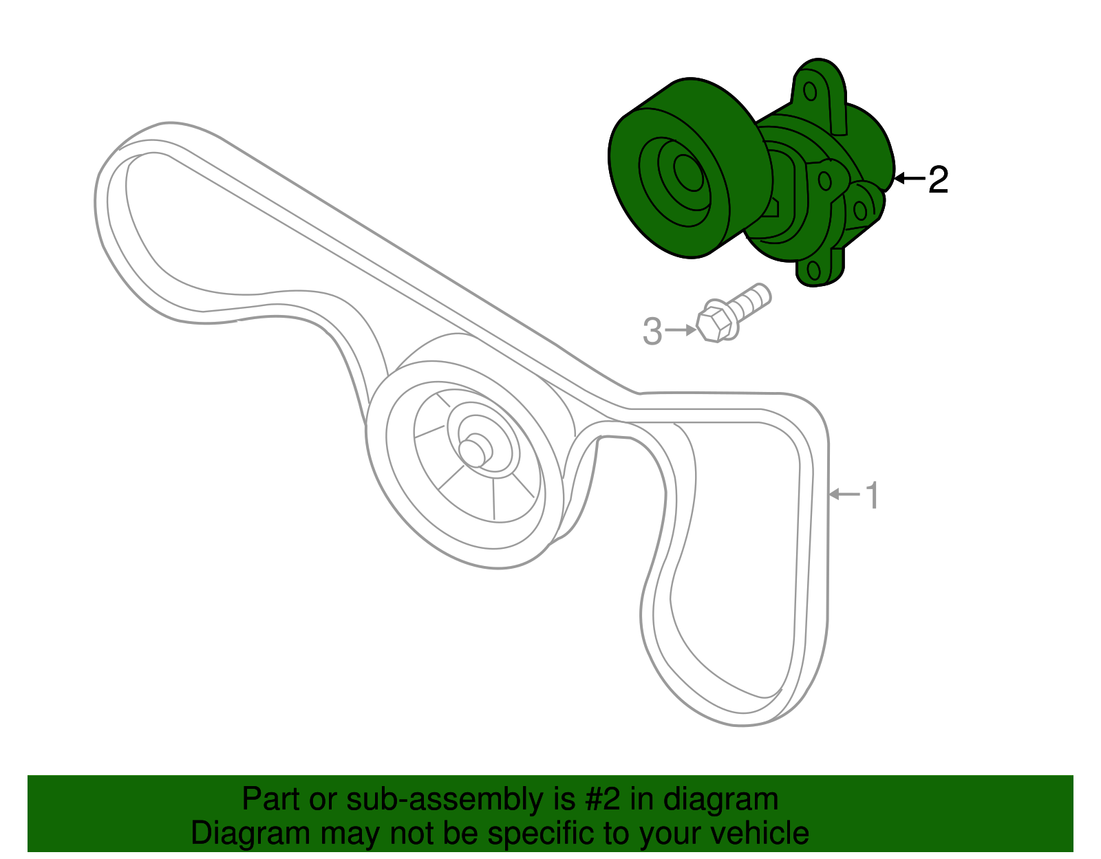 11955-3JA0A - Accessory Drive Belt Tensioner Assembly - 2013-2019 ...