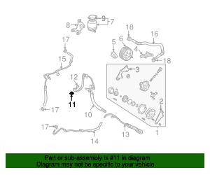 1994-2010 Toyota Pressure Hose Gasket 44327-30030 | Toyota Parts Center