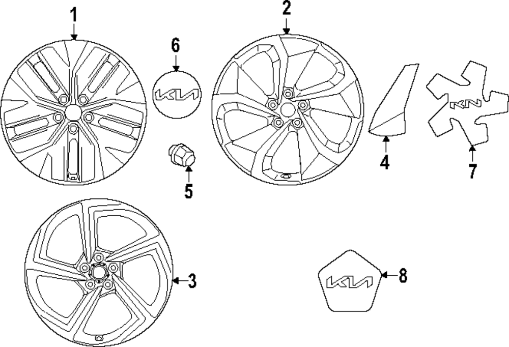 52910-CV310 - Wheel 2023-2024 Kia EV6 | Kia.Parts Store