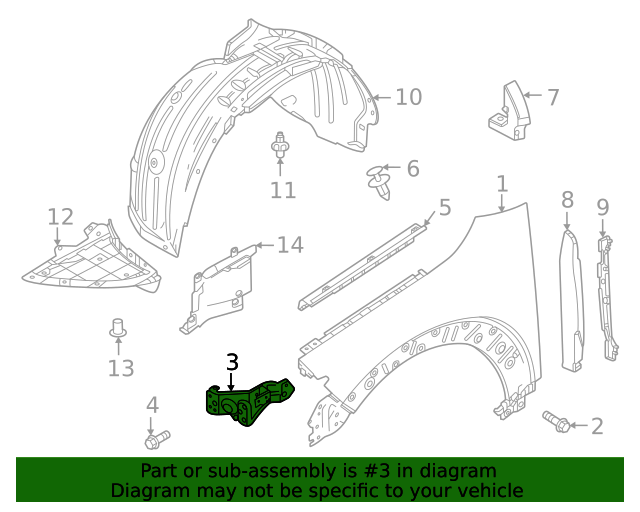 2020-2023 Mazda Front Bracket DFR5-52-140 | OEM Parts Online