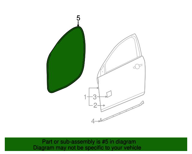 2007-2012 GM Driver Side Front Door Weatherstrip 22793750 | Shea ...