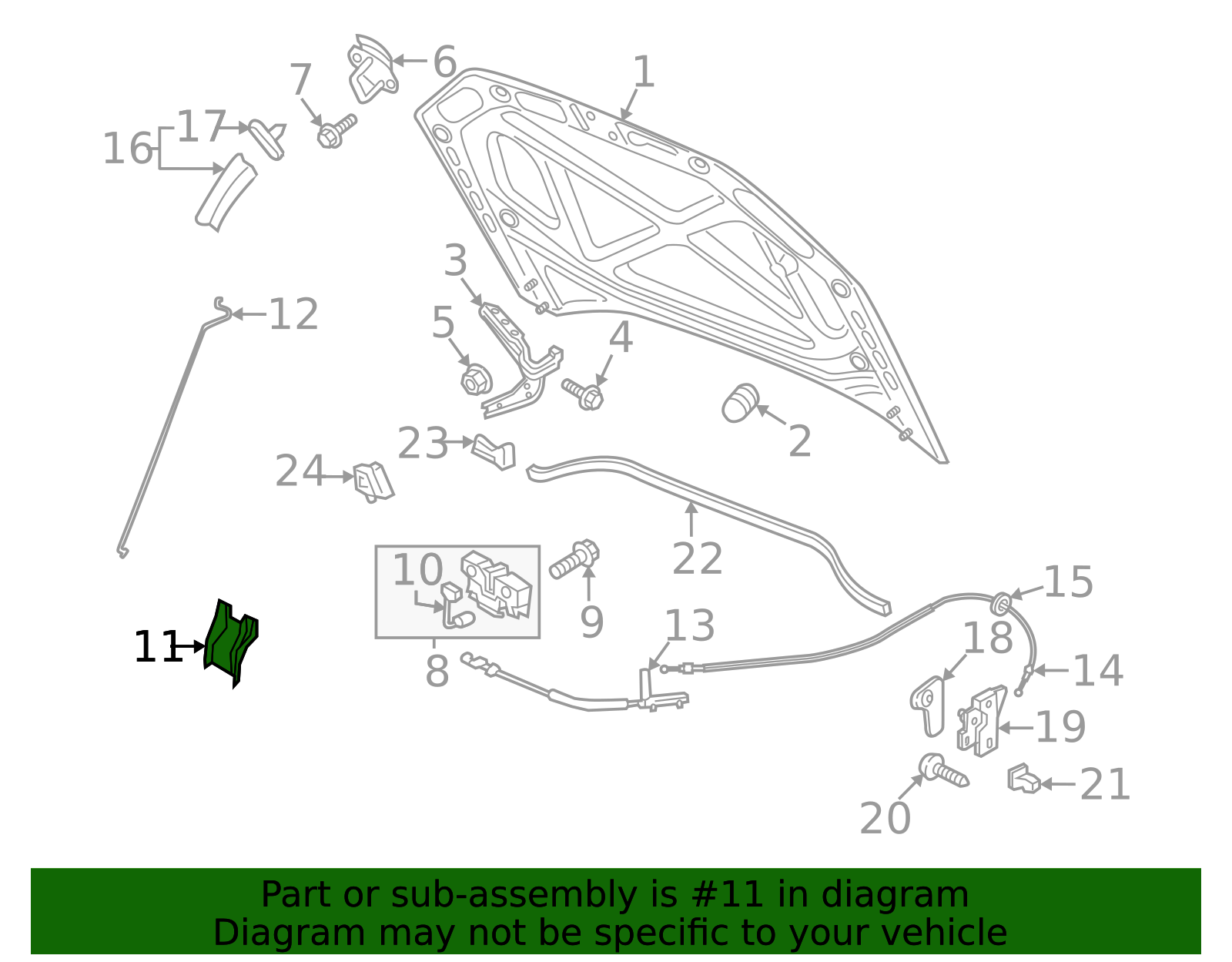 2020-2022 Volkswagen Passat Lock Support 561-805-569-D | OEM VW Parts Haus