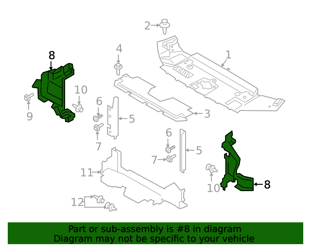 2019-2023 Ford Ranger Air Deflector - Passenger Side (RH) KB3Z-8310-A ...