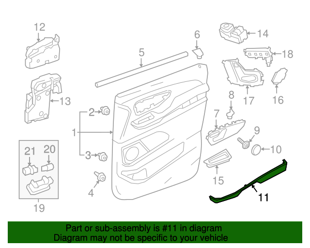 447-727-46-71-9051 - Armrest Cover 2016-2020 Mercedes-Benz Metris ...