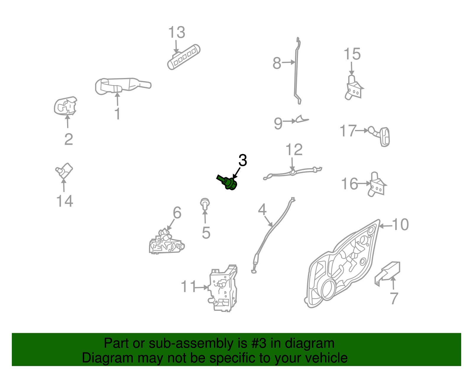2000-2024 Ford Lock Cylinder 8E5Z-5421991-B | OEM Parts Online