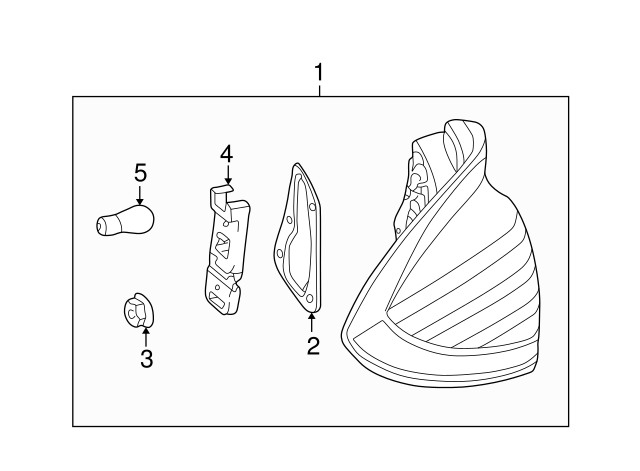 203-826-00-91 - Combo Lamp Seal 2002-2004 Mercedes-Benz | Mercedes-Benz ...