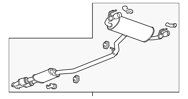2023-2024 Chevrolet Blazer Exhaust Muffler with Exhaust Aftertreatment ...