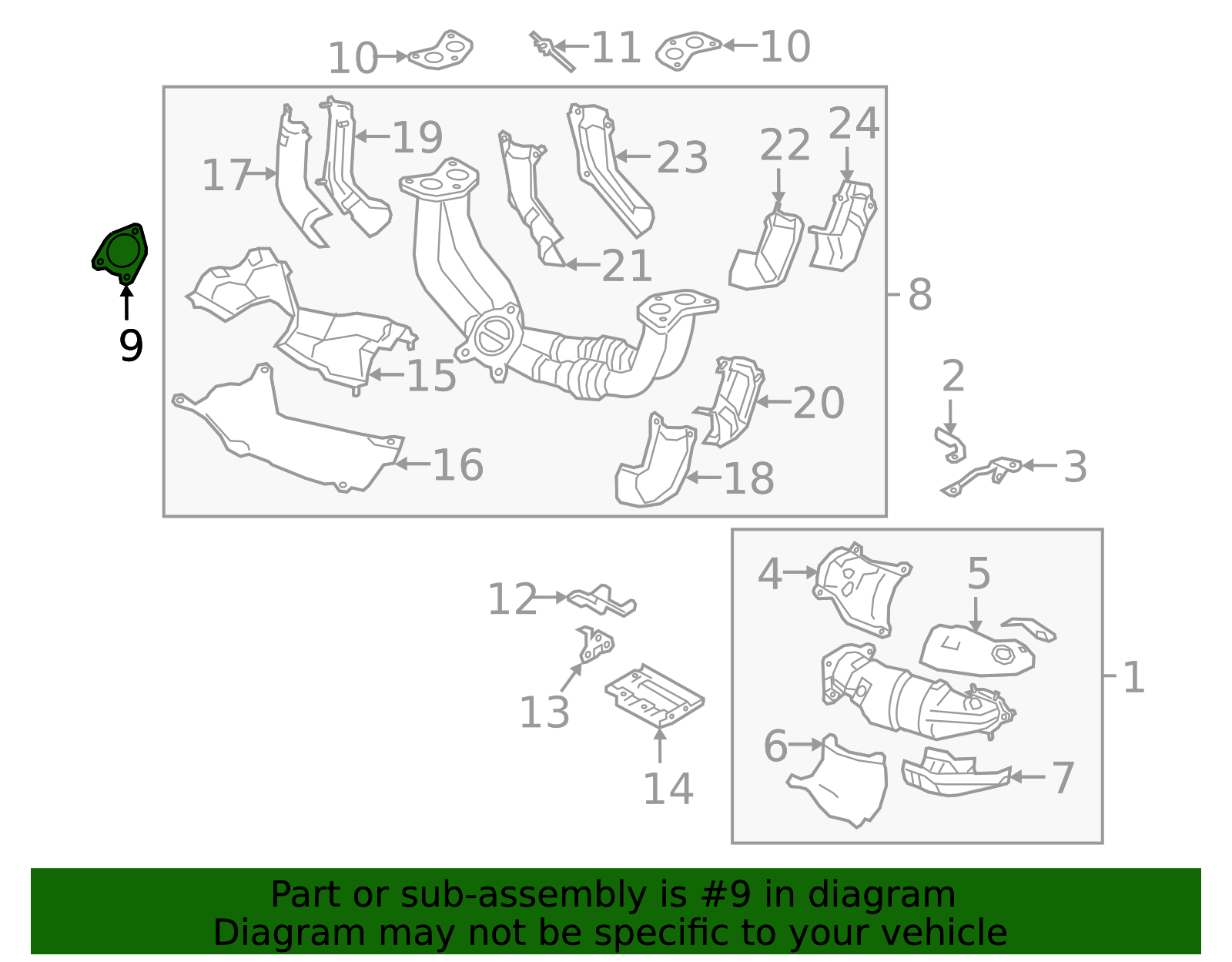 44616AA310 - Cross Over Pipe Gasket - 2019-2021 Subaru | World OEM ...