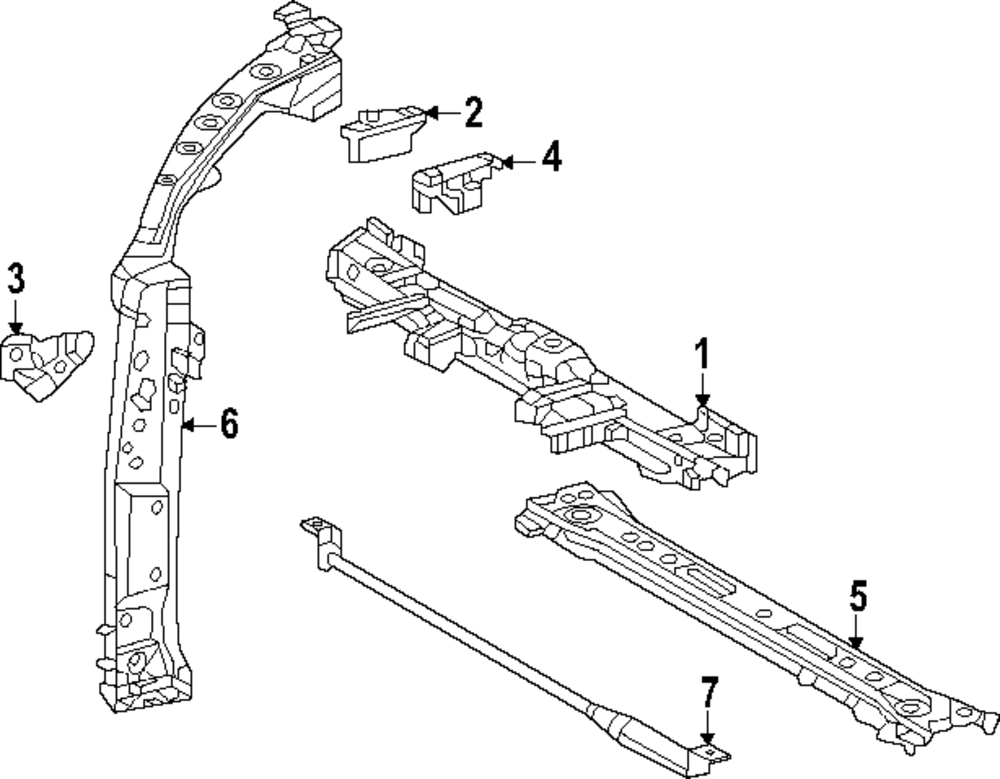 2022-2025 Lexus Grille Bracket 53224-F6010 | OEM Parts Online