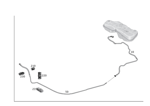 Fuel Lines, Gasoline Vehicle for 2013 Mercedes-Benz GL450 | MB Online Parts