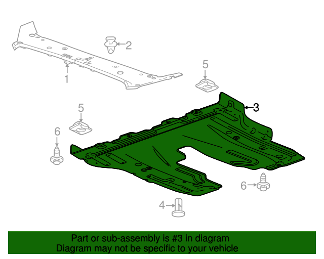 2012-2017 Buick Verano Front Compartment Air Deflector 23428362 ...