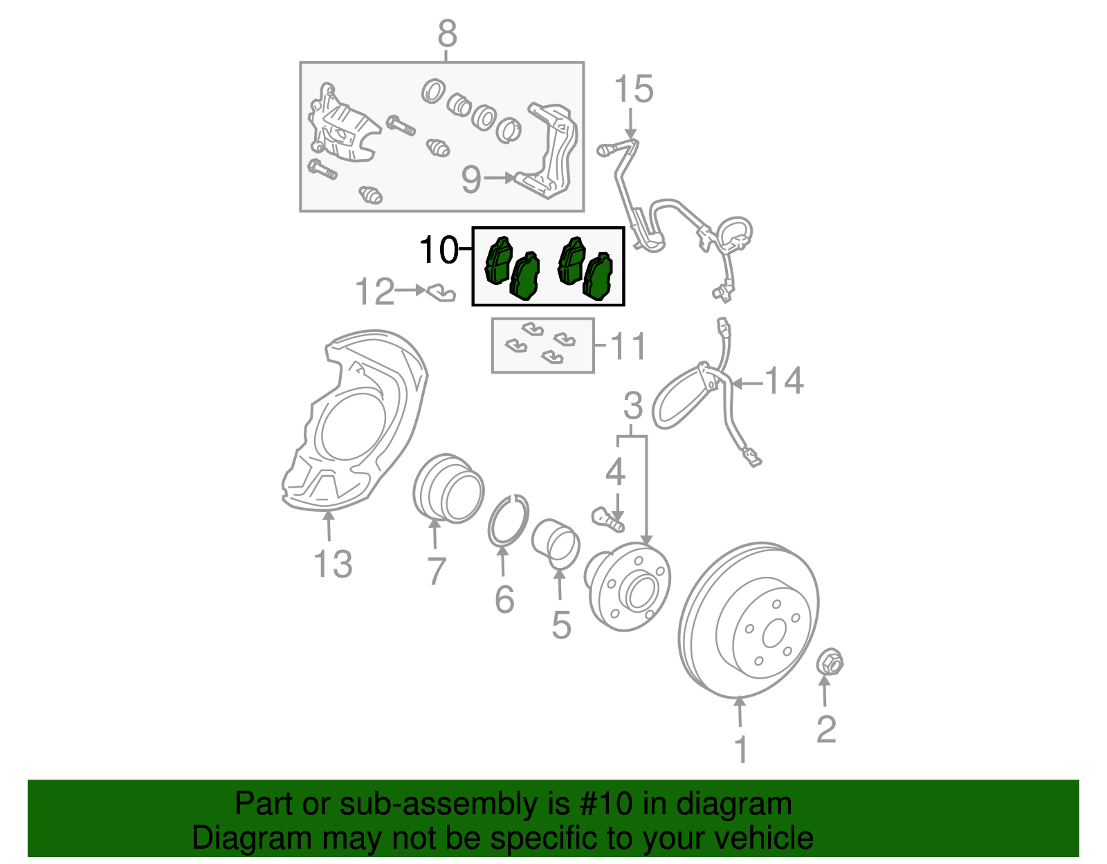 04465-48100 - Disc Brake Pad Set Front 2004-2009 Lexus | Longo Lexus Parts