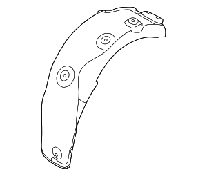 2017-2019 Hyundai Ioniq Quarter Panel Splash Shield 86824-G2000 | OEM ...