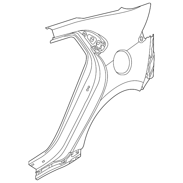 2018-2019 Hyundai Ioniq Outer Quarter Panel 71503-G2C10 | QuirkParts