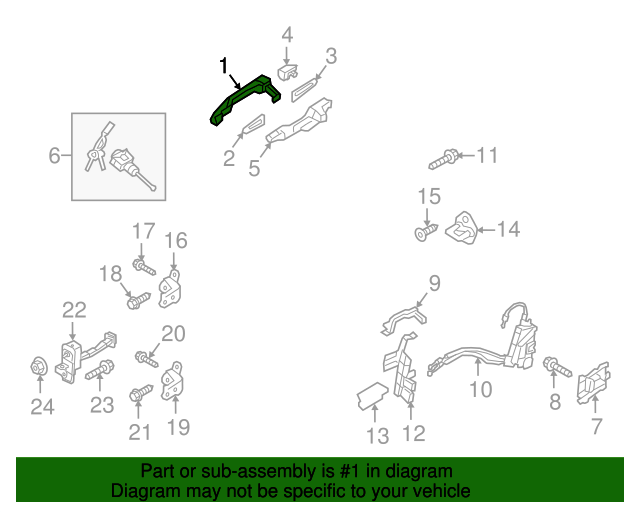 2016-2021 Hyundai Tucson Handle, Outside 82651-D3700 | OEM Parts Online