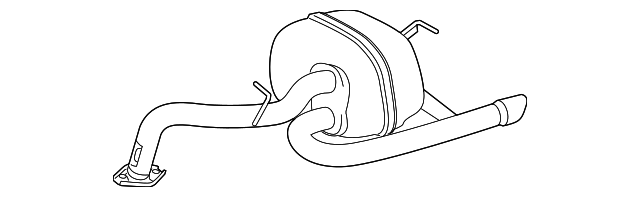 2007-2012 Toyota Yaris Muffler & Pipe 17430-21642 | Toyota Parts Center