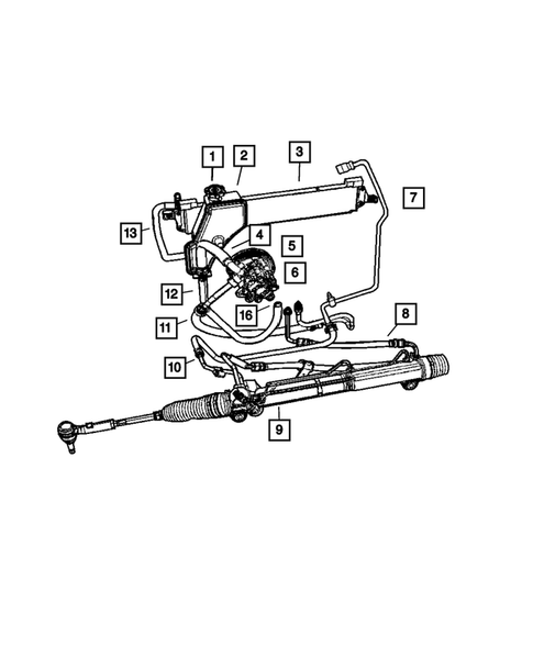 Power Steering Hoses for 2007 Jeep Commander | Wholesale MOPAR