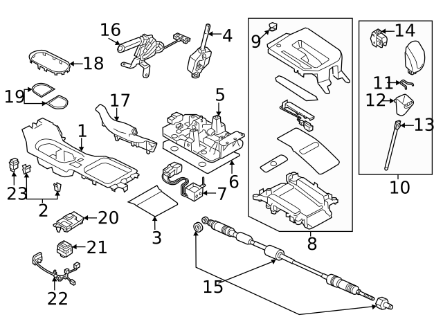 2018-2023 Subaru Crosstrek Shift Panel 92169FL000 | OEM Parts Online