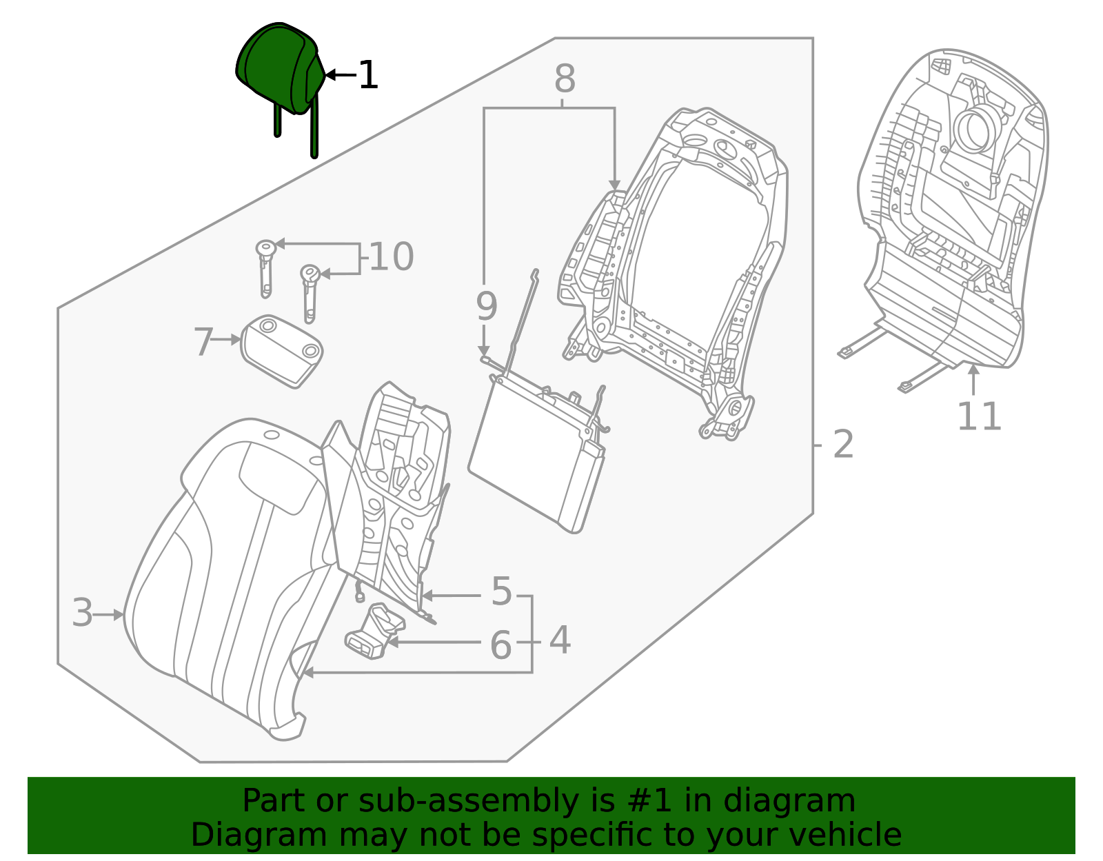2022-2025 Genesis GV70 Headrest 88700-AR120-JT7 | QuirkParts