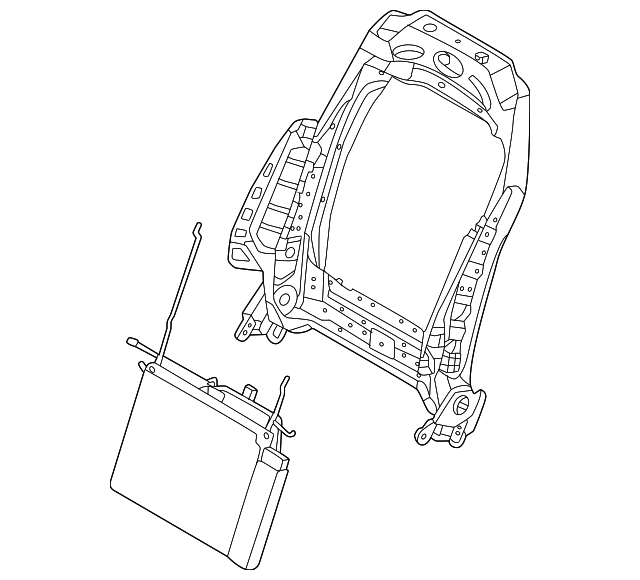 2022-2023 Genesis GV70 Seat Back Frame 88310-AR100-VNB | QuirkParts