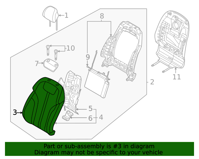 88360-AR010-JP7 - Covering Assembly Front Back Left-hand 2022-2023 ...