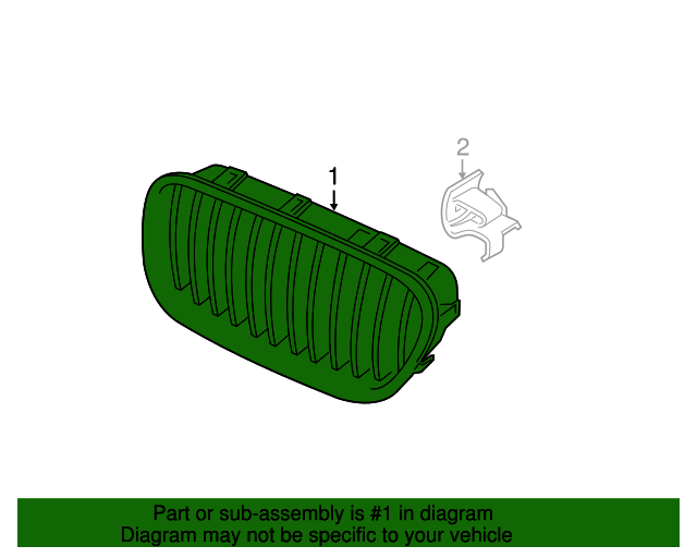 51-13-7-340-317 - Grille 2014-2017 BMW | AutoNationParts.com