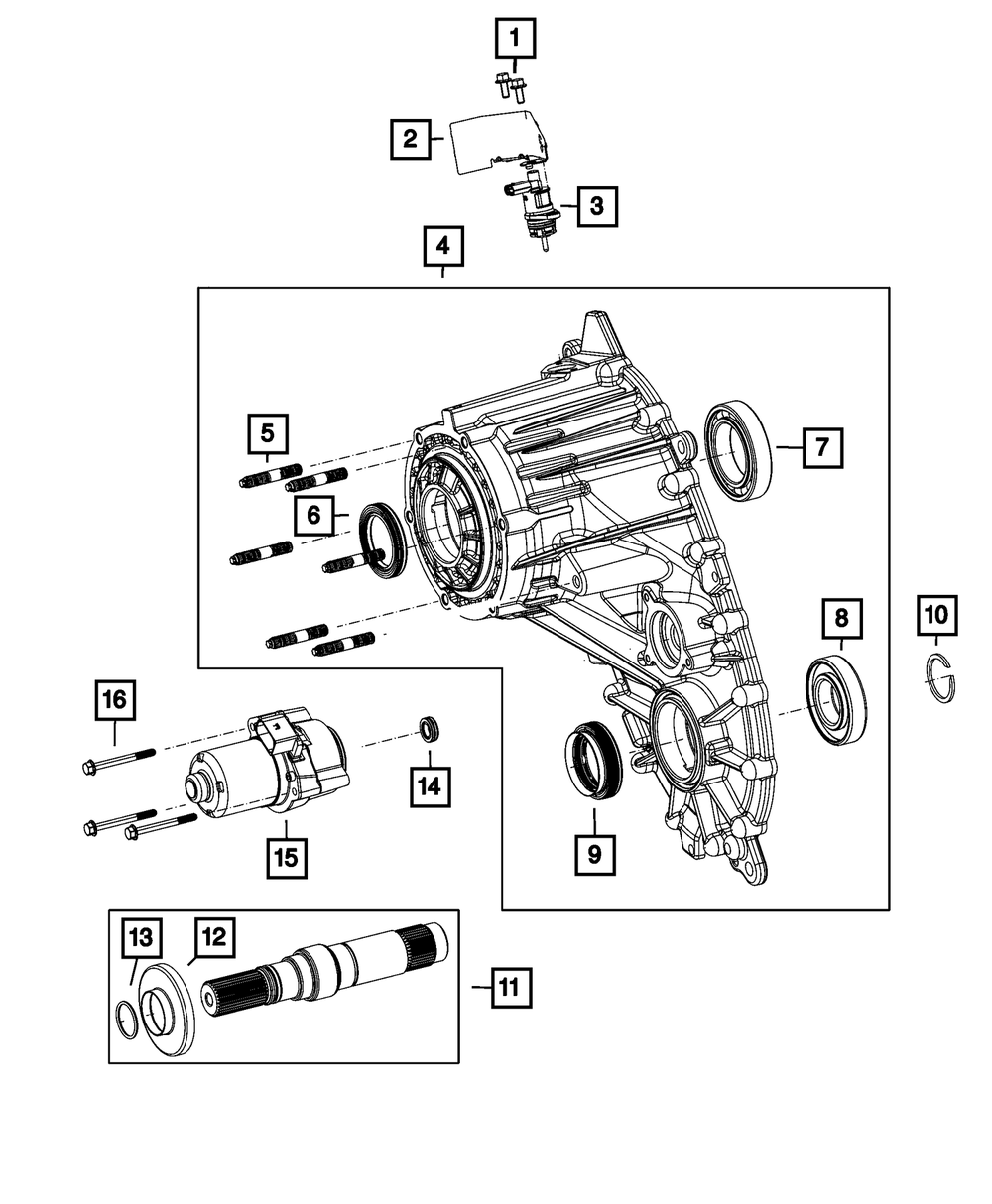 2019-2025 Mopar Transfer Case Gear Motor 68679351AA | My Mopar Parts