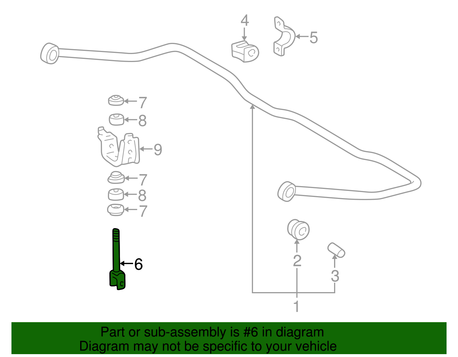 1998 Toyota Land Cruiser Stabilizer Link 48802-60070 | Toyota Parts Center
