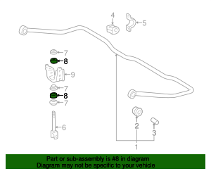 Genuine Toyota Suspension Stabilizer Bar Link Bushing part# 48817-30010 ...