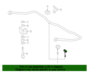 Genuine Toyota Suspension Stabilizer Bar Link Spacer part# 90560-10275 ...