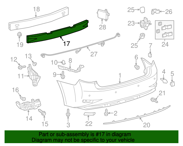 2013-2018 Lexus Absorber 52615-06170 | OEM Parts Online
