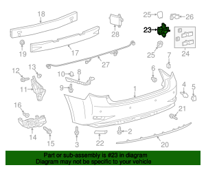 89341-33200-A0 - Parking Aid Sensor 2013-2015 Lexus | AutoNationParts.com