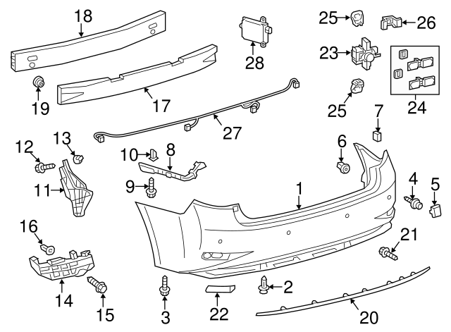 52159-33942 - Bumper Cover 2013-2015 Lexus ES350 | Longo Lexus Parts