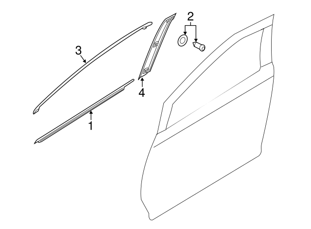 2015-2021 Kia Sedona OEM NEW 2015-2020 Kia Sedona Driver Side Door ...
