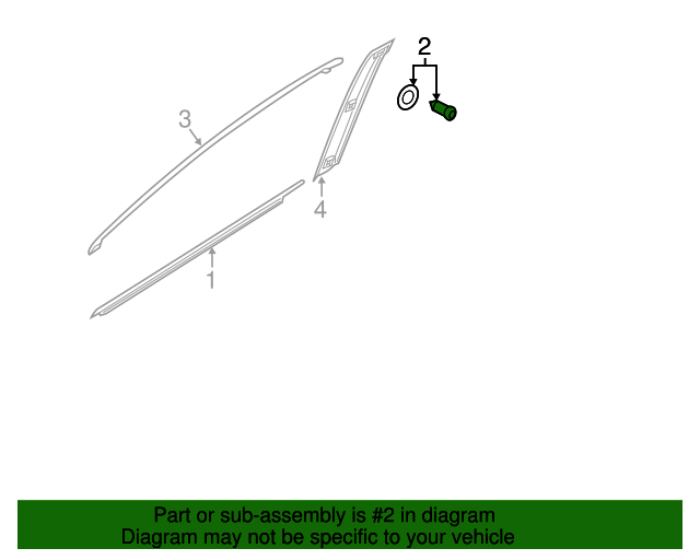 822903L000 - Belt Molding Screw - 2010-2023 Kia | Kia Auto Parts
