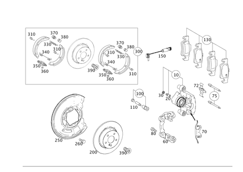 Rear Wheel Brake for 2014 Mercedes-Benz E 550 | Mercedes-Benz USA Parts