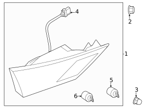 2020-2024 Nissan Sentra Backup Lamp Assembly 26550-6LB5A | Temecula ...