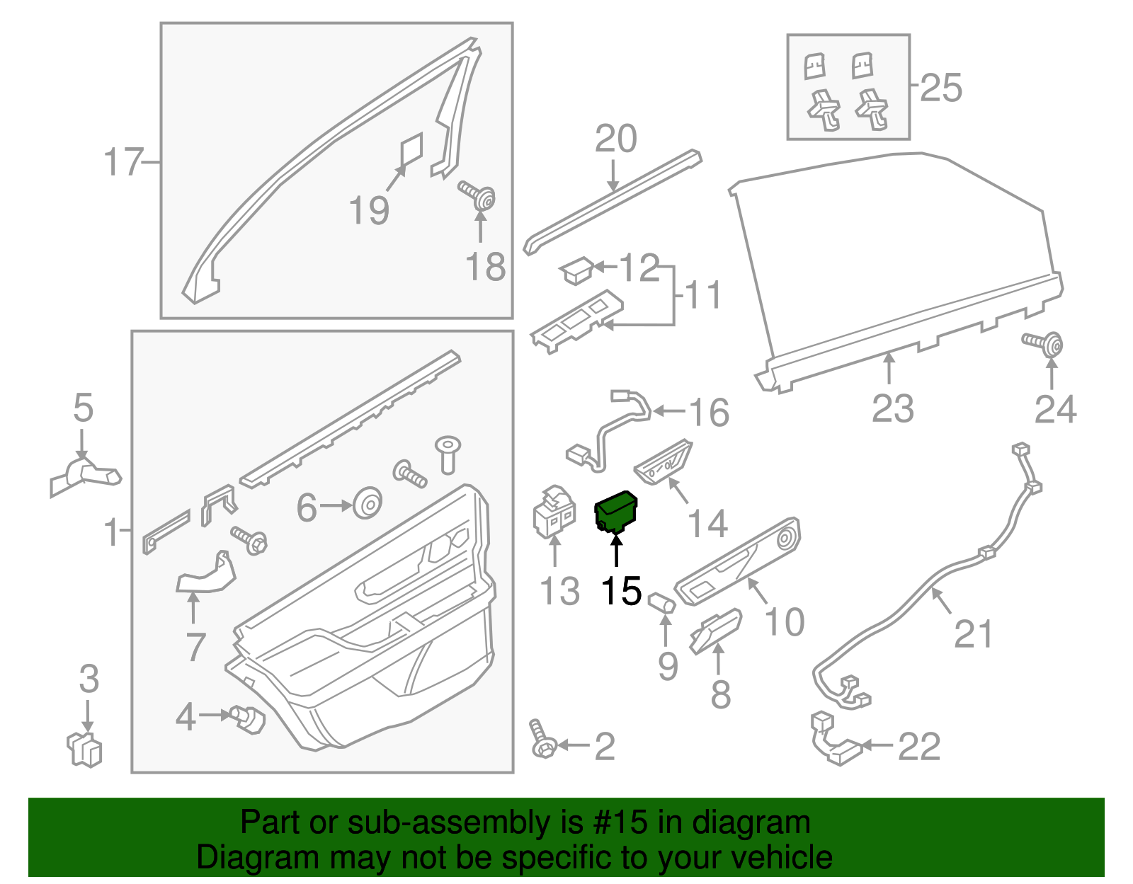 2017-2025 Lincoln Lock Switch GA1Z-14028-AA | QuirkParts