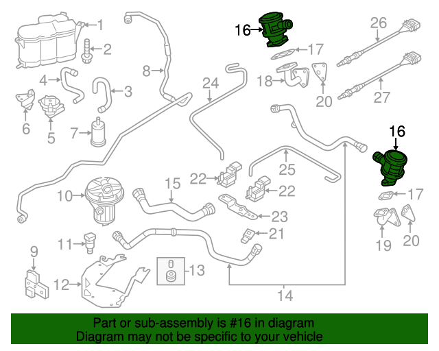 2008-2012 Audi Valve 079-131-101-AN | Audi USA Parts