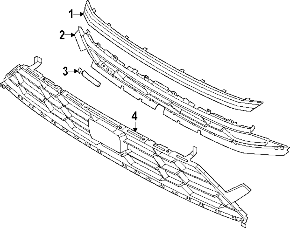 Hyundai - 86531-IB100 - Lower Grille - 2024-2025 Hyundai Elantra N ...