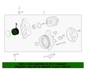27415-0P020 - Pulley - 2018-2023 Toyota | OEM Genuine Toyota Parts