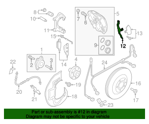 8R0-615-269 - Disc Brake Anti-Rattle Clip 2015-2017 Audi Q5 | Audi OEM ...