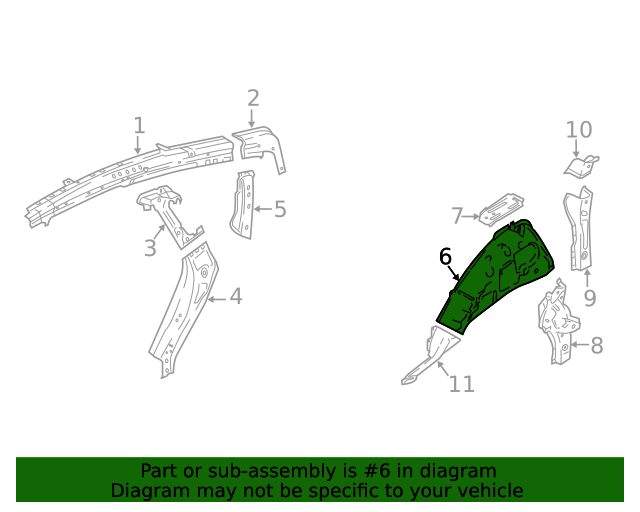Genuine BMW 41-00-7-431-605 | Inner Wheelhouse | FREE Shipping on Most ...