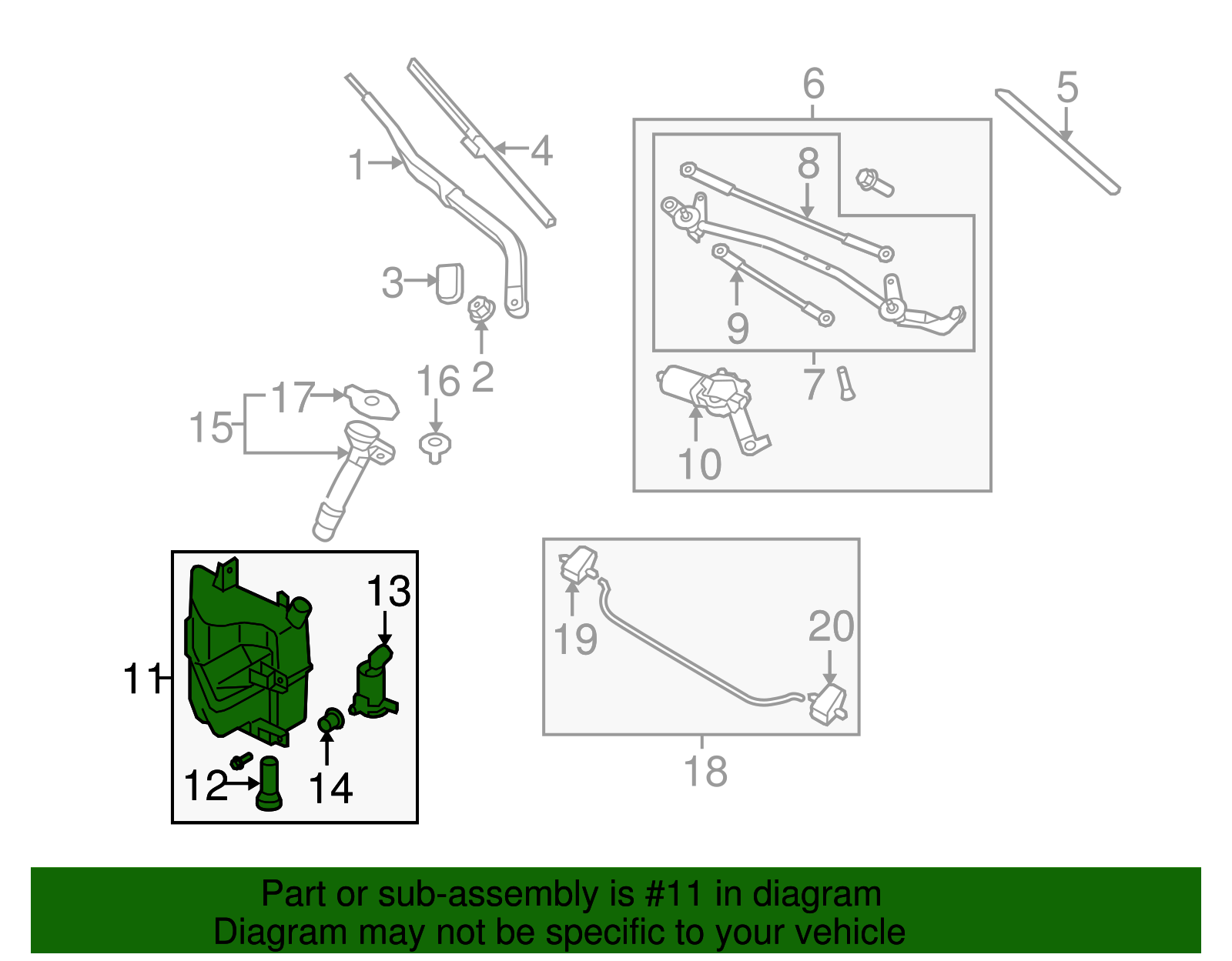 2012-2020 Nissan 370Z Washer Reservoir 28910-1NL0A | Team Nissan Inc.